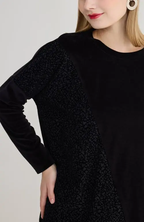 LUUKAA Beatrice Velvet Panel Top