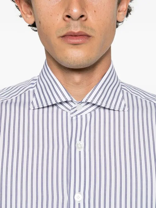 BORRIELLO NAPOLI Cotton Striped Shirt