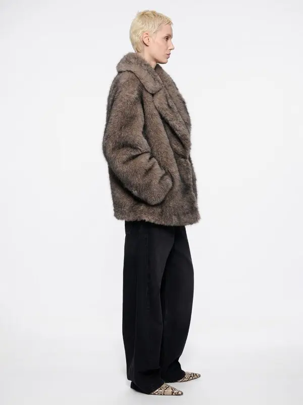 STAND STUDIO Angelika Faux Fur Coat