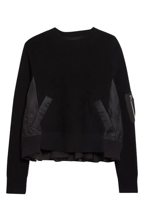 Sacai Mixed Media Sweater