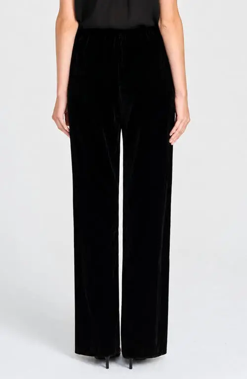 WAYF X Rose Lola Rose Wide Leg Velvet Pants