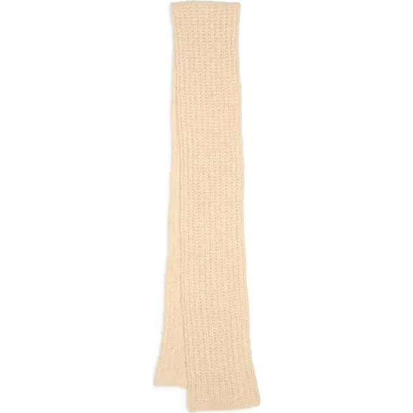 Fleurette Cashmere & Silk Chunky Ribbed Muffler Scarf
