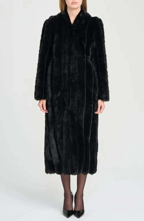 WAYF X Rose Lola Bond Faux Fur Coat - Black