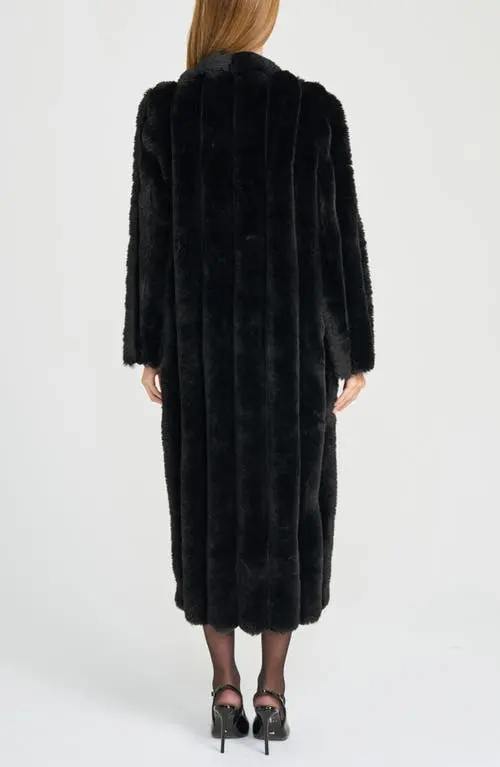 WAYF X Rose Lola Bond Faux Fur Coat - Black
