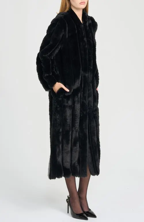 WAYF X Rose Lola Bond Faux Fur Coat - Black