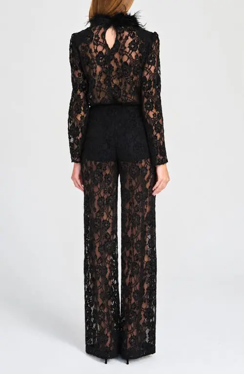 WAYF X Rose Lola Broadway Lace Wide Leg Pants