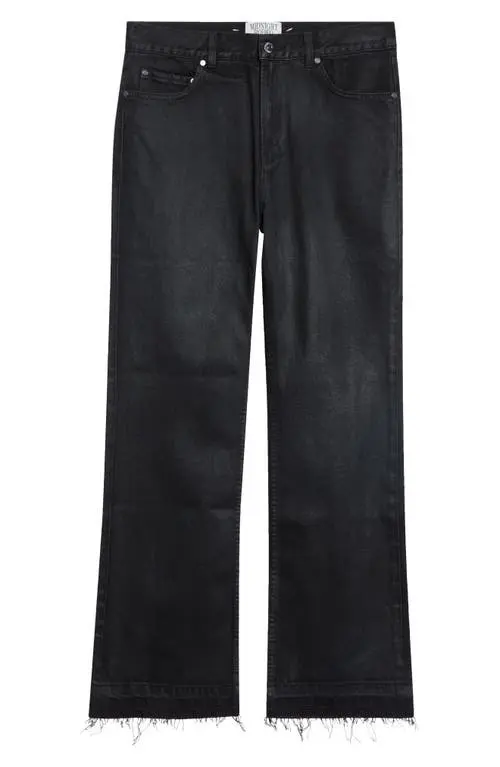 MIDNIGHT RODEO Texoma Waxed Denim Straight Leg Jeans