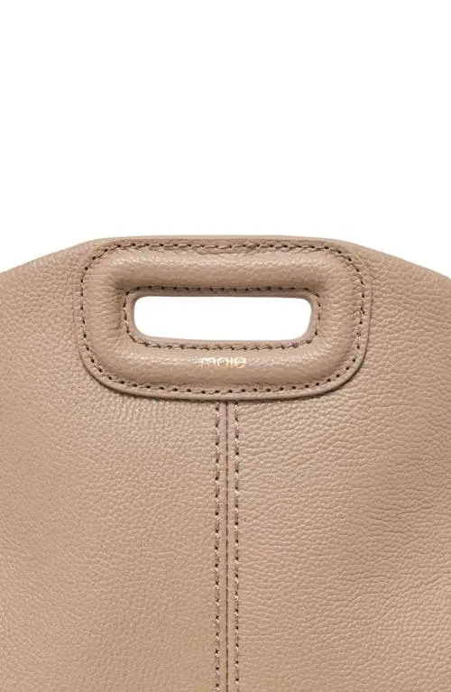 Maje Grained Leather Mini Miss M Bag