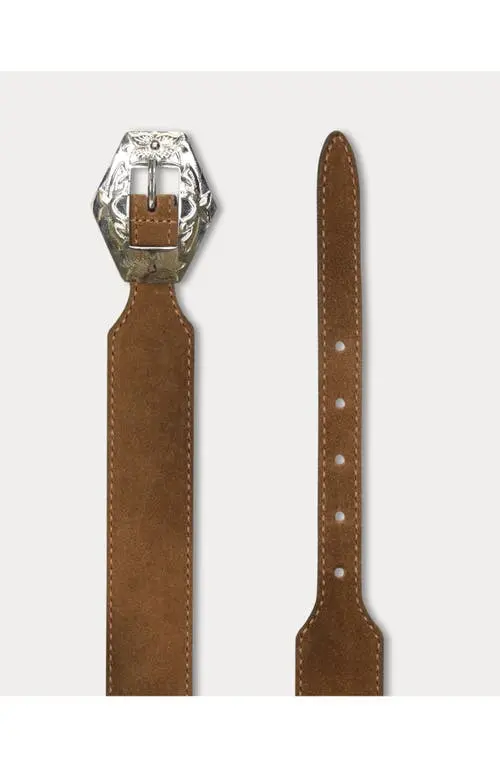 FORTELA Yuchi Suede Belt - Brown