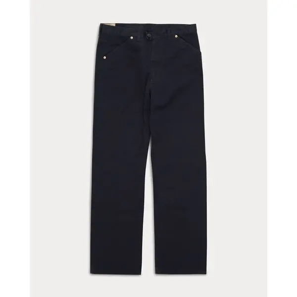 FORTELA Mcqueen Herringbone Cotton Trousers - Blue