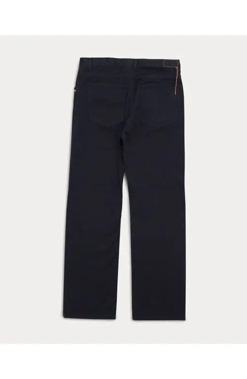 FORTELA Mcqueen Herringbone Cotton Trousers - Blue
