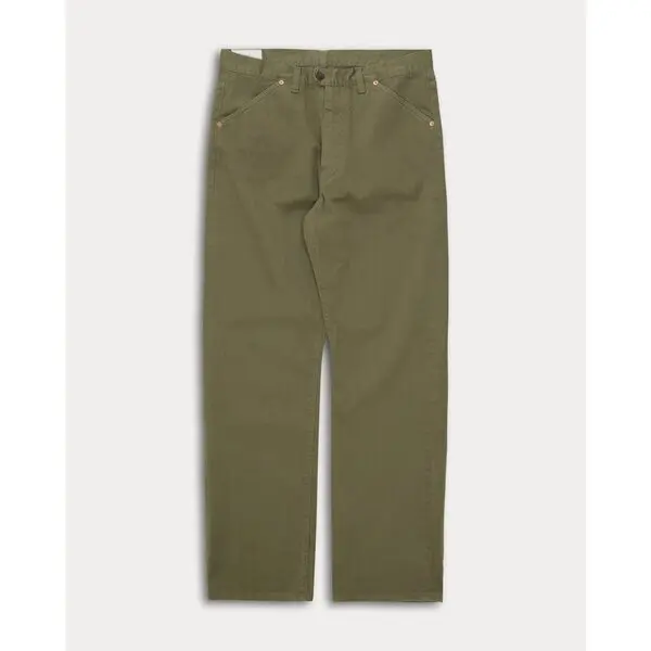FORTELA Mcqueen Herringbone Cotton Trousers - Sage