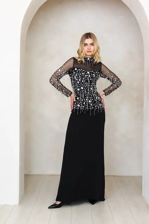 RAISHMA Vivienne Beaded Gown