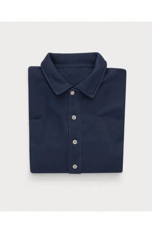 FORTELA Columbia Fleece Jersey Polo - Blue