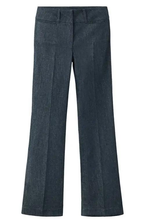 Mango Mid Rise Flared Jeans - Open Blue