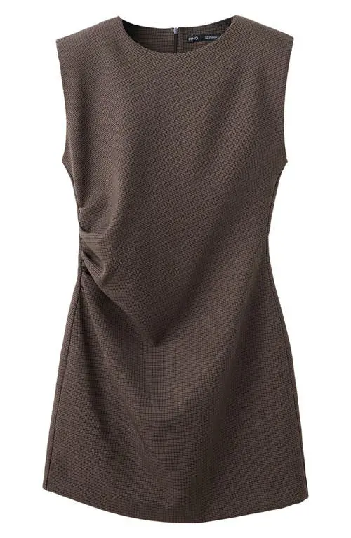 Mango Ruched Straight Fit Minidress