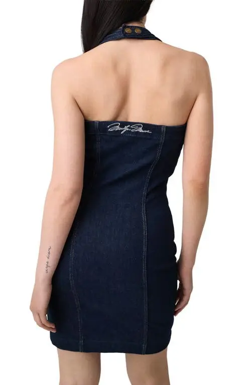 Guess Jocelyn Halter Denim Minidress