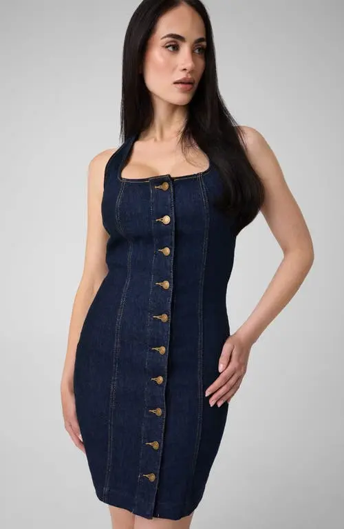 Guess Jocelyn Halter Denim Minidress