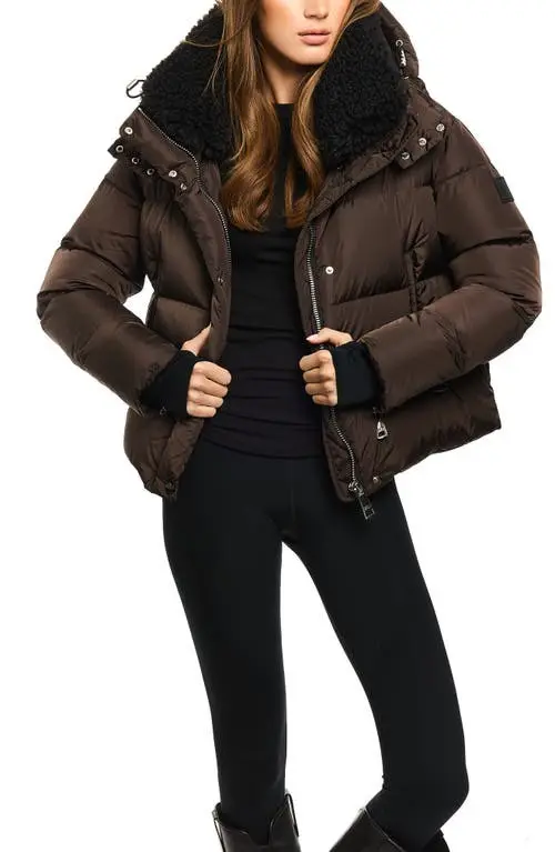 Sam. Phoenix Down Puffer Jacket With Faux Fur Trim