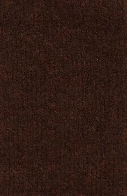 Fleurette Long Cashmere & Silk Gloves - Chocolate