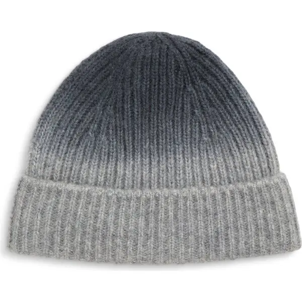Fleurette Dip Dye Cashmere And Silk Beanie - Flint