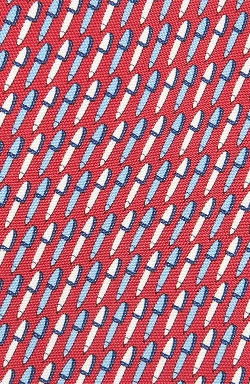 Zegna Mulberry Silk Tie - Medium Red