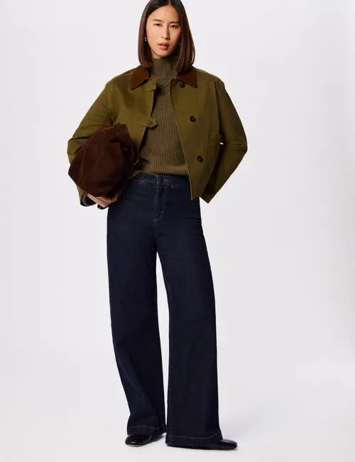 Whistles Corduroy Collar Jacket