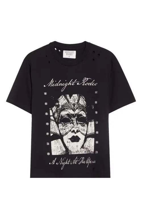 MIDNIGHT RODEO Masked Graphic T-shirt