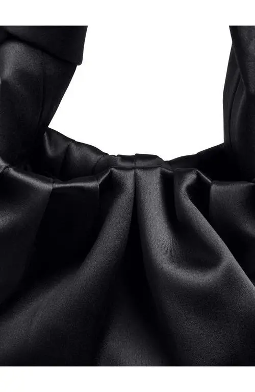 FAVORITE DAUGHTER Satin Handheld Bag - Black