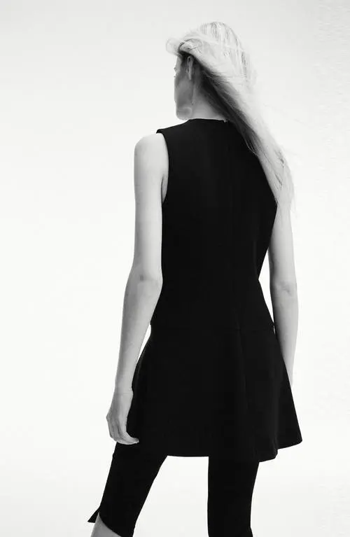 Mango Sleeveless Seam Detail Minidress
