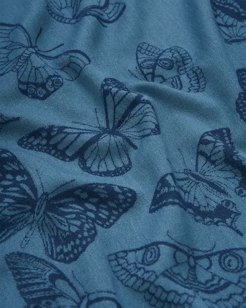 FABLE ENGLAND Butterfly Large Square Jacquard Scarf