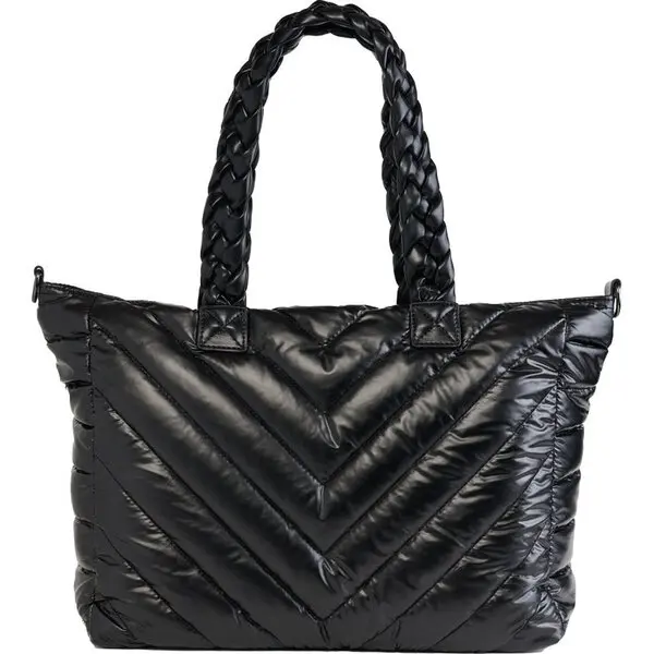 WANDERFULL Quilted Hydrotote All-in-one Everyday Travel And Gym Tote - Black