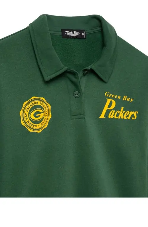 Junk Food Green Bay Packers Polo Fleece Sweatshirt