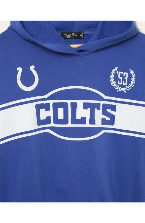Junk Food Colts Oversized Cropped Graphic Hoodie
