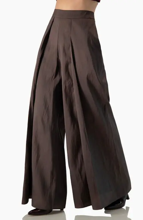 IVONNE High-waisted Palazzo Pants With Side Pockets