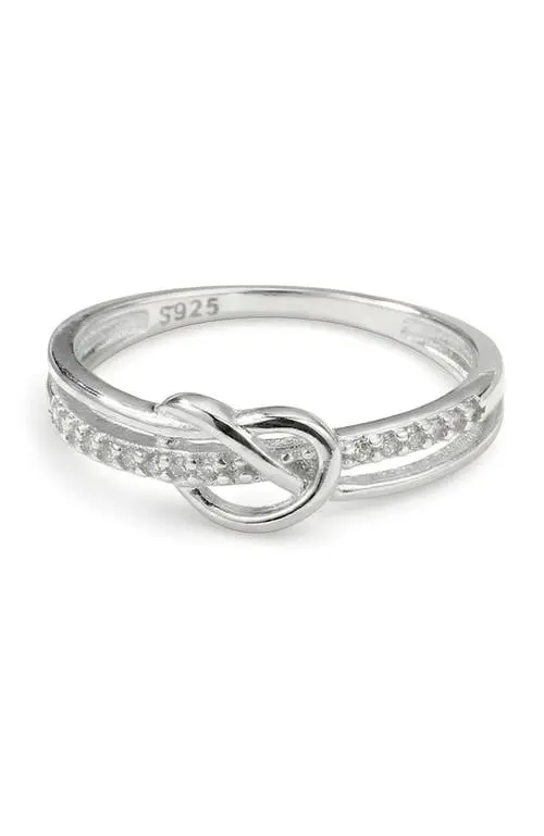 MINT & LILY Mother & Daughter Bond Double Band Knot Ring