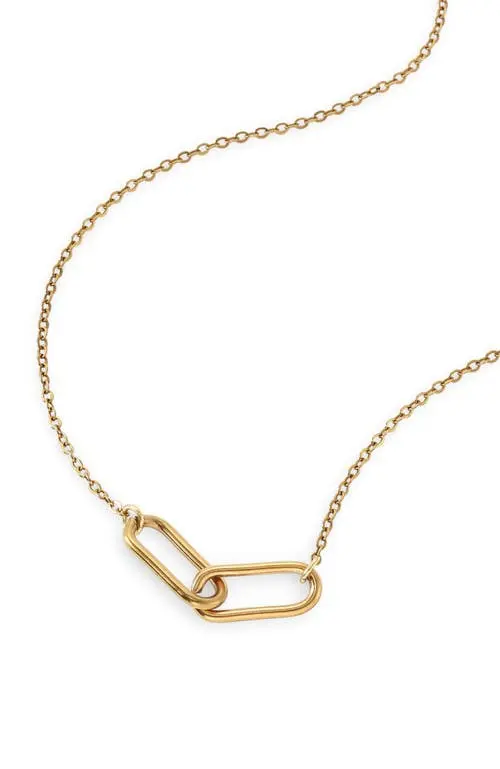 MINT & LILY Oval Link Necklace - Silver