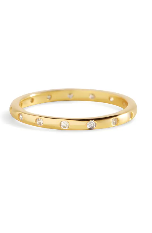 MINT & LILY Bezel-set Tiny Stacking Ring - Gold