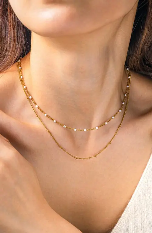 MINT & LILY Double Beaded Choker