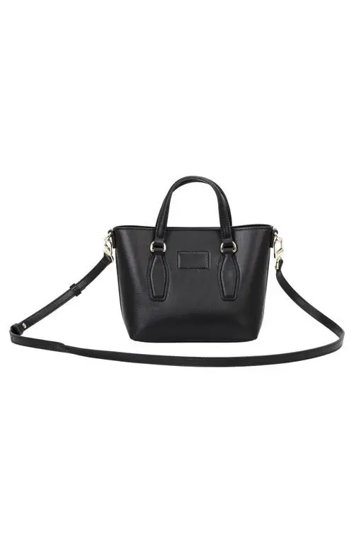 BOSS Sandy Mini Faux Leather Tote - Black