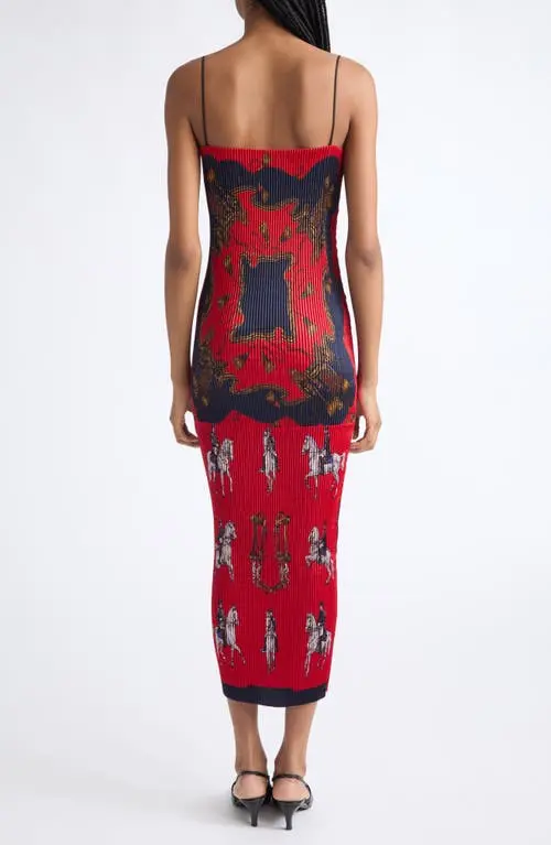 CONNER IVES Pleated Scarf Maxi Dress