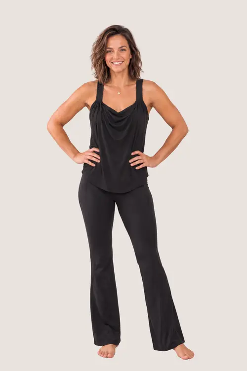 JJWINKS Camera Ready With Layered Neckline - Black