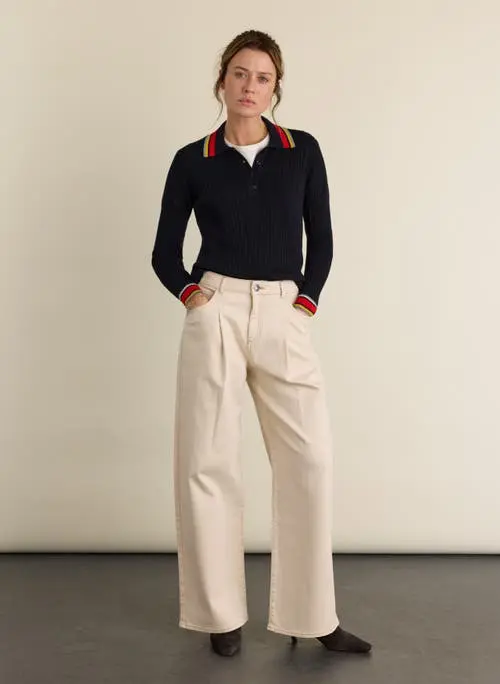 Baukjen Nora Merino Wool Polo Top