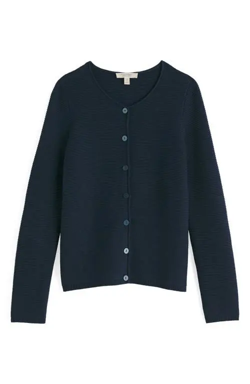 SEASALT CORNWALL Makers Rib Organic & Recycled Cotton Cardigan