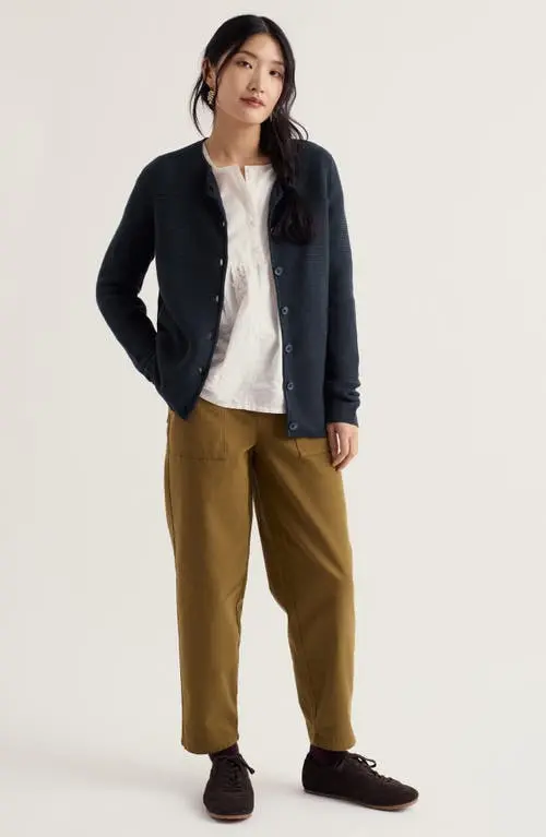 SEASALT CORNWALL Makers Rib Organic & Recycled Cotton Cardigan