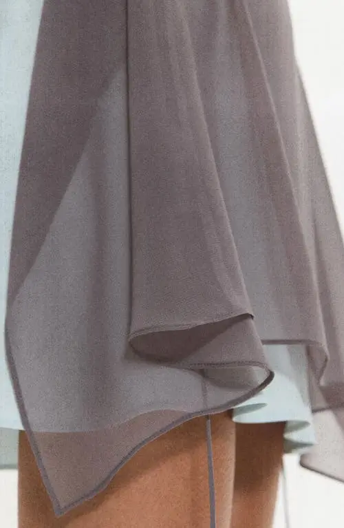 Mango Overlay Layered Dress