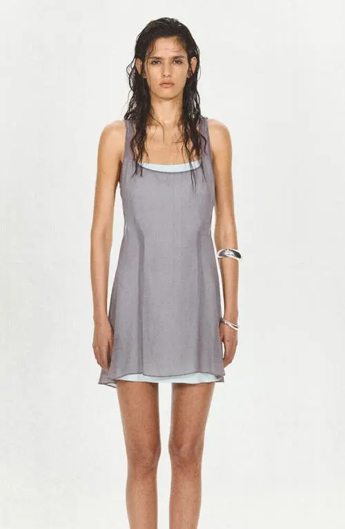 Mango Overlay Layered Dress