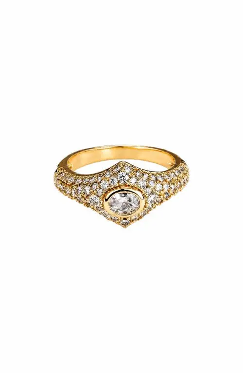 THE M JEWELERS The Clara Cubic Zirconia Pinky Ring - Gold