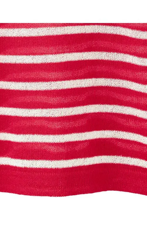 Mango Striped Crewneck Sweater