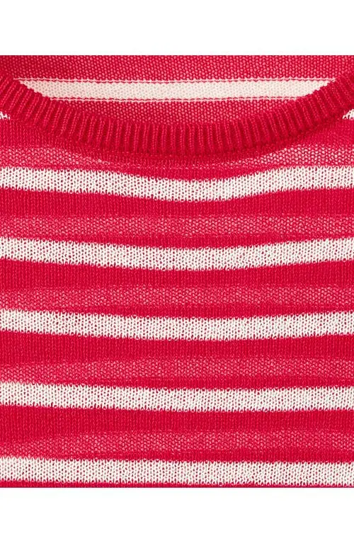Mango Striped Crewneck Sweater